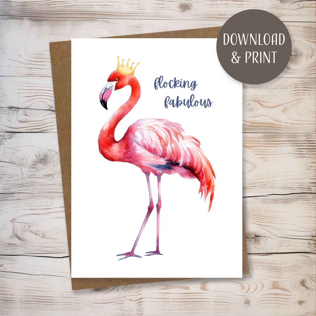 Funny Greeting Card W/ Envelope, Printable Template, Instant Download ...