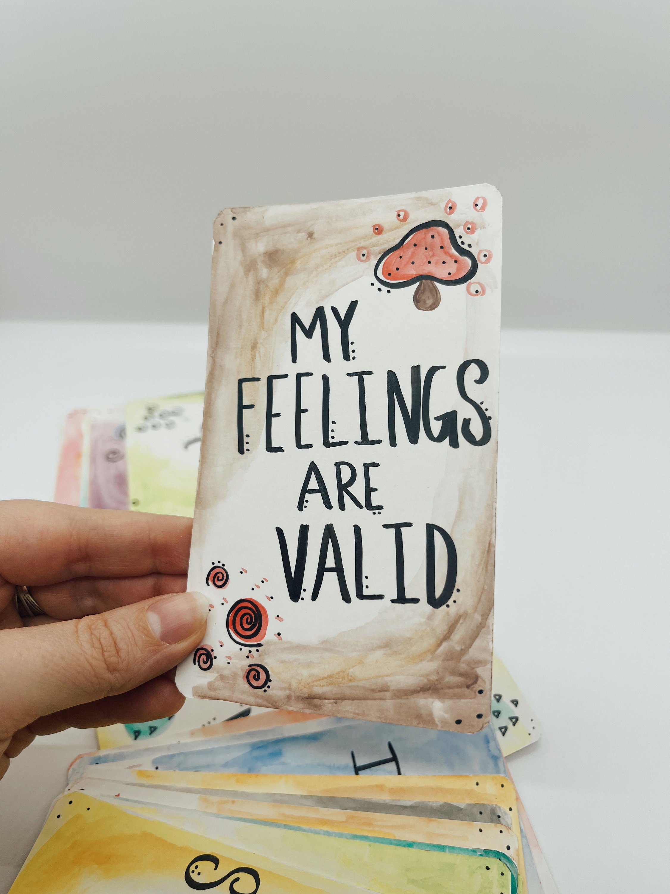 Hand Painted Affirmation Cards - Etsy