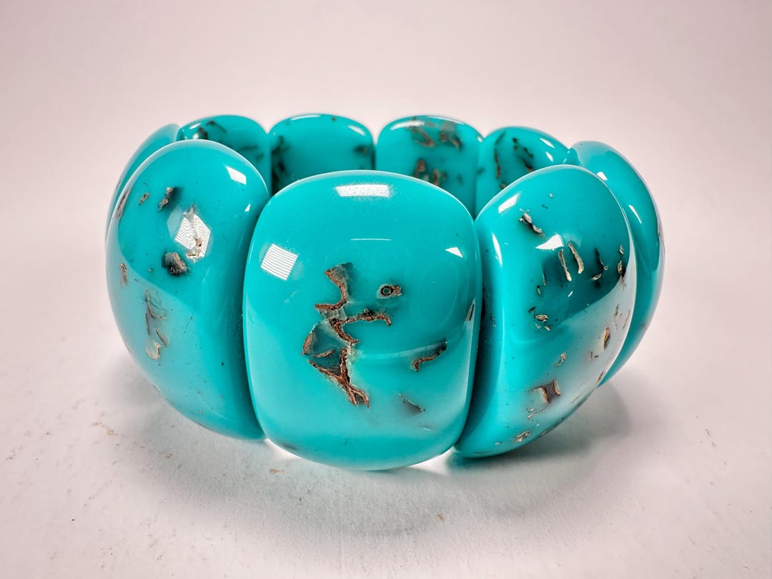 Jackie Brazil "maria" Turquoise Mix Elasticated Bracelet ( B0217 ) - Etsy