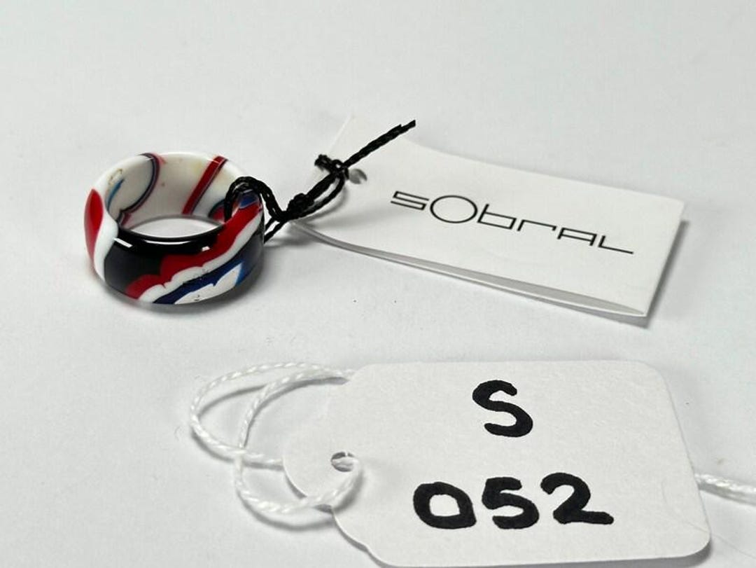 Official Sobral - Marianne "rika" Resin Ring ( 003257 ) - Size UK 0 ...