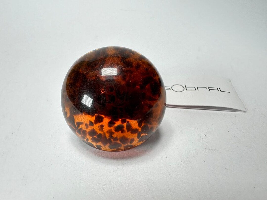 Official Sobral - Amber "sintonia Efeitos" Resin Ring 003598 Size UK M ...
