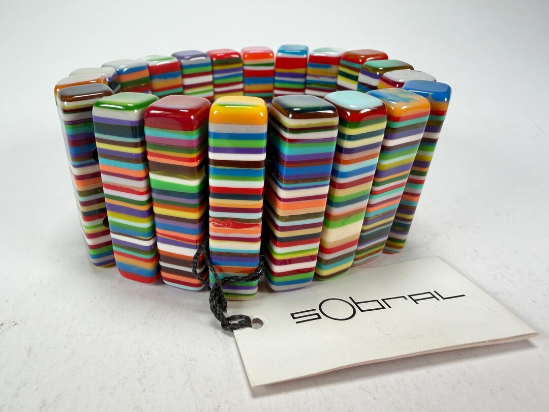 Sobral - Pop Art "studio Creation" Elasticated Resin Bracelet ( 000000 ...