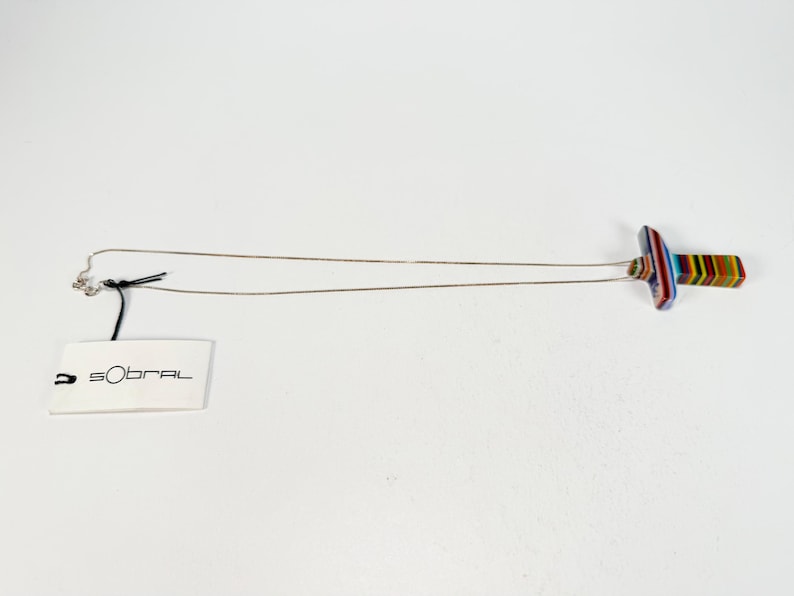 Sobral - Pop Art "cristo" Resin AG Sliver Necklace ( 004629 ) - Etsy UK