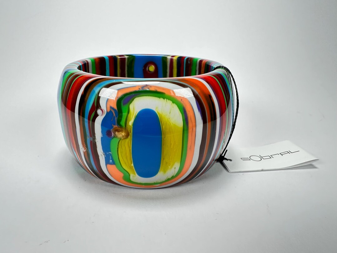 Sobral - Pop Art "pb 50" Solid Resin Bangle ( 000932 ) - Etsy