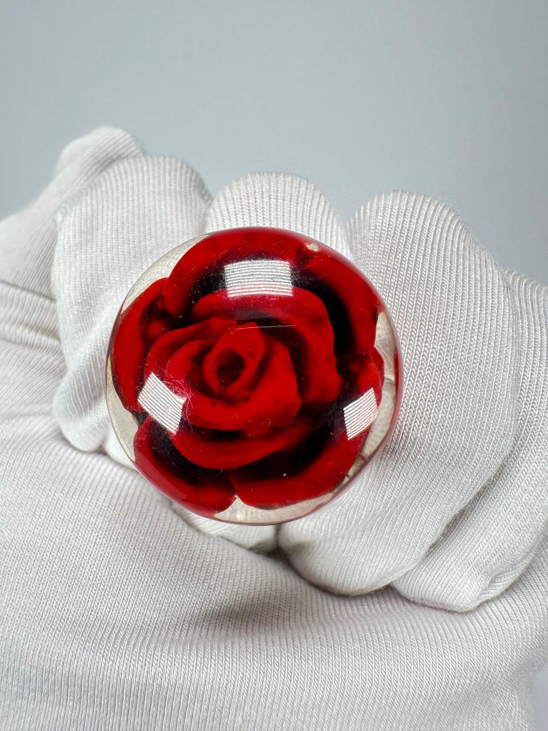 Official -sobral - Roses Dukat Resin Ring ( 004562 ) - Size UK T / US 9 ...