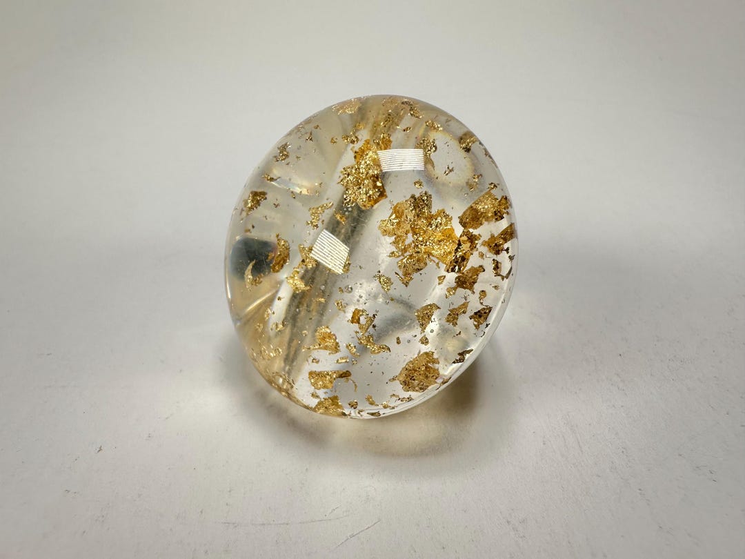 Sobral - Metalique "afrodite" Resin Ring ( 002789 ) - Size UK O / US 7 ...