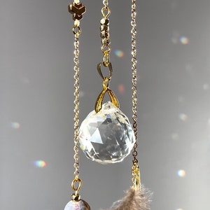 Crystal Prism Suncatcher | Boho Decor | Hanging Decoration | Rainbow ...