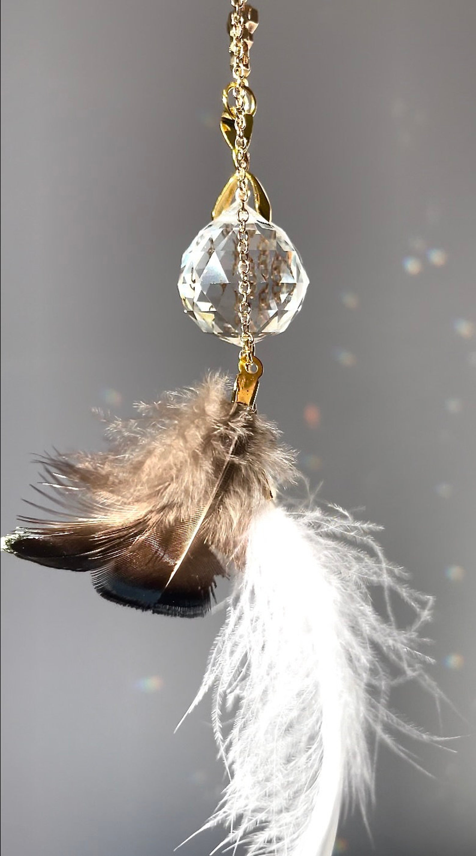 Crystal Prism Suncatcher Boho Decor Hanging Decoration Rainbow Prisms ...