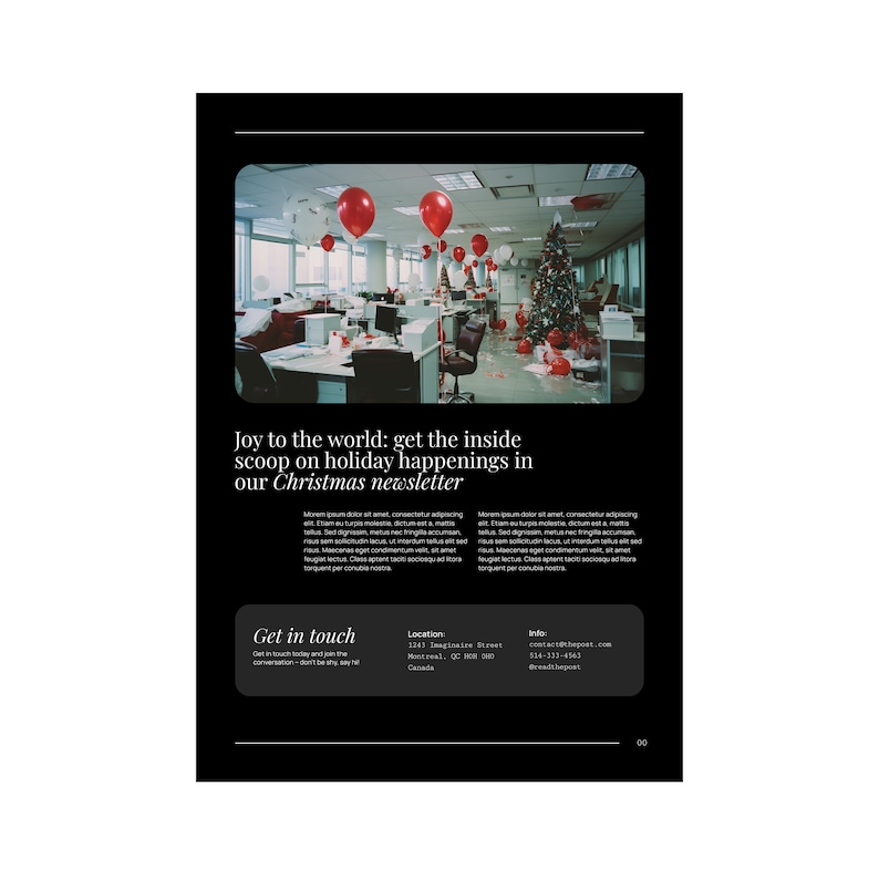 Christmas Newsletter Canva Template | Year in Review DIY Letter ...