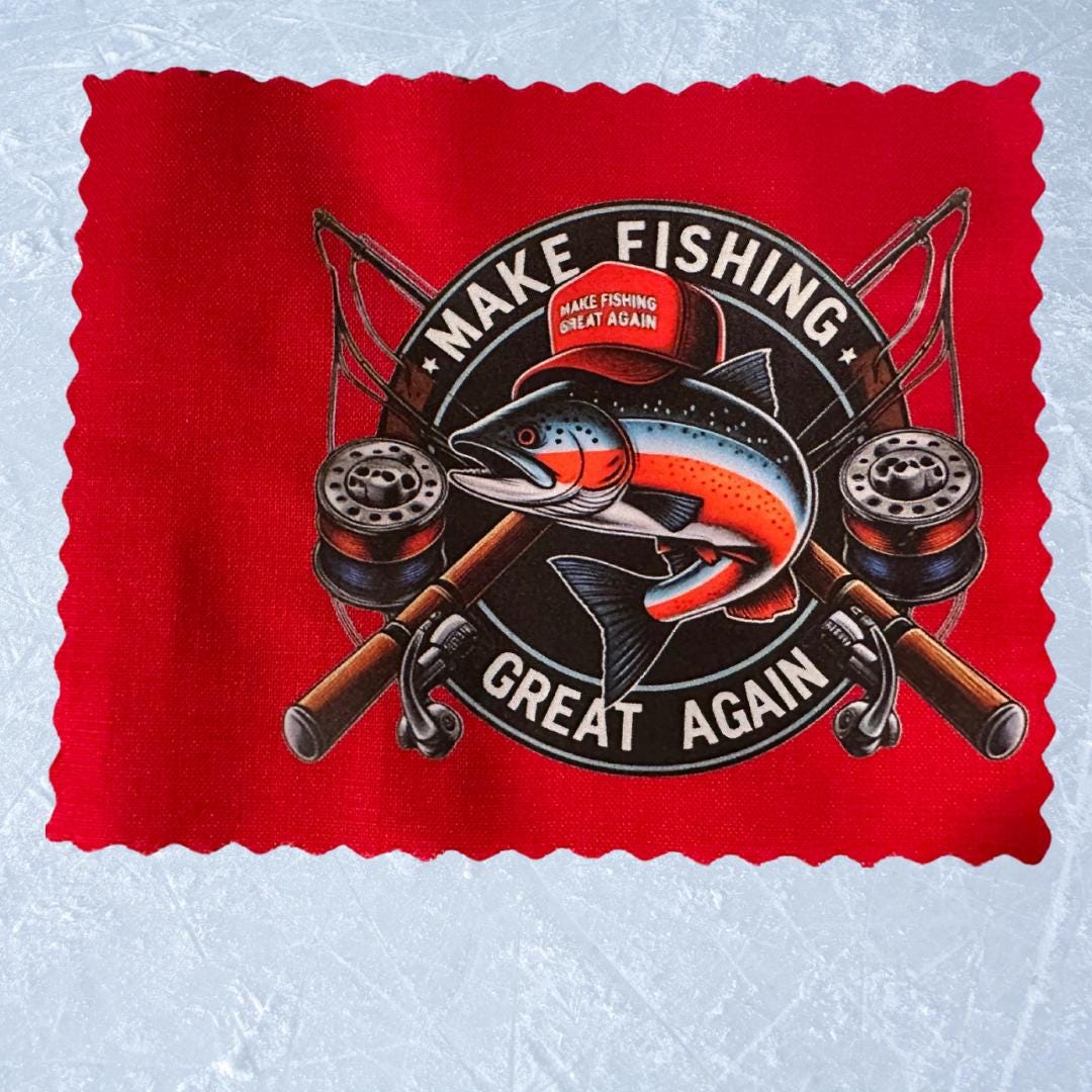 Make Fishing Great Again Tip up Flag Set of 3 - Etsy