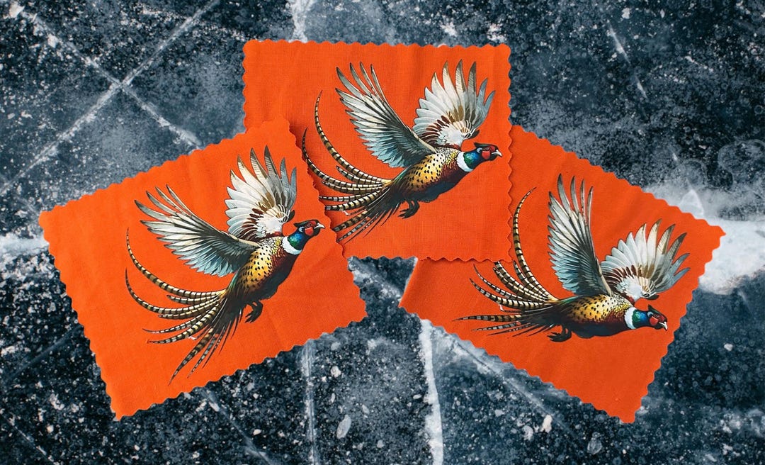 Pheasant Tip up Flags. Set of 3 - Etsy
