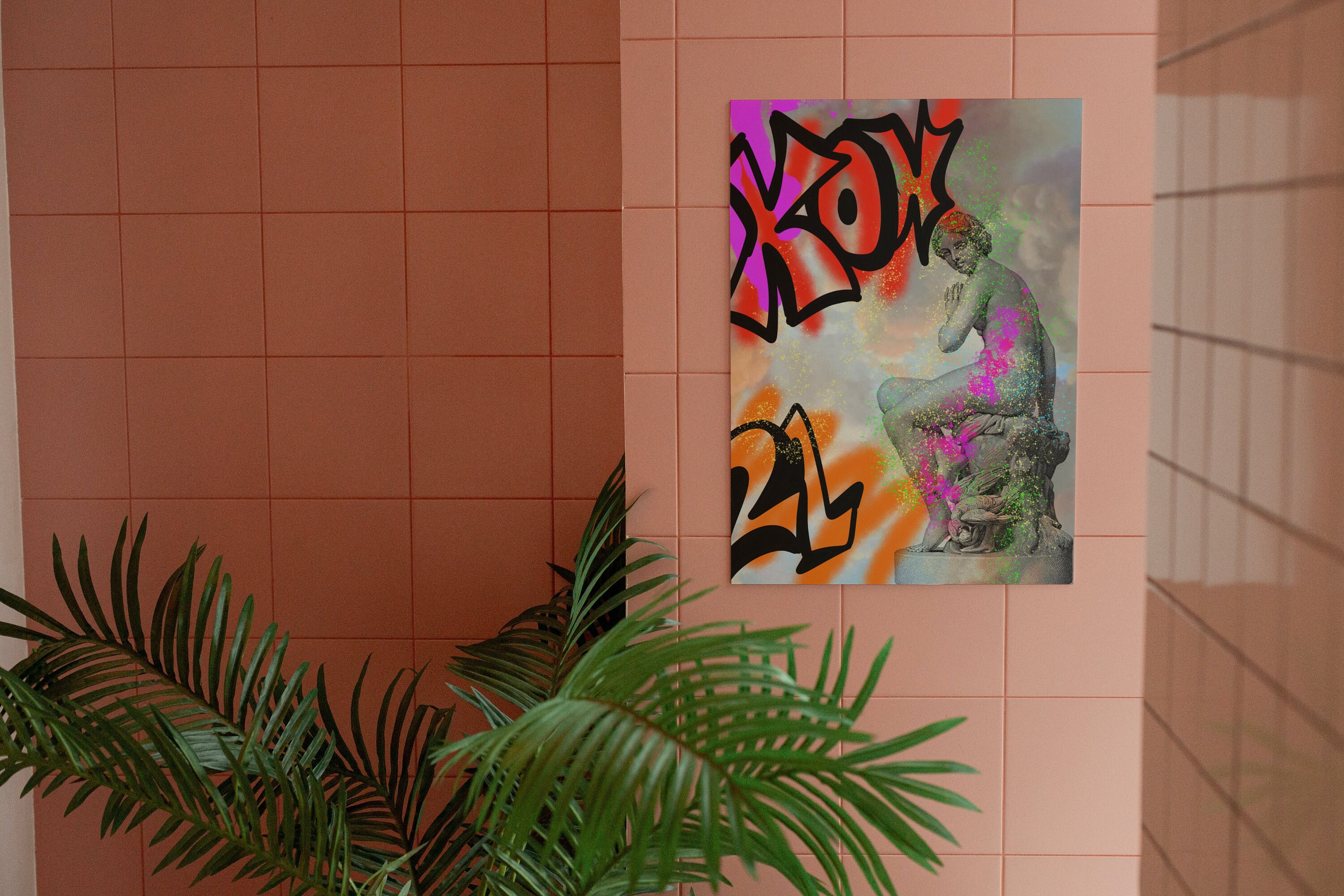 Graffiti Statue Digital Print - Etsy