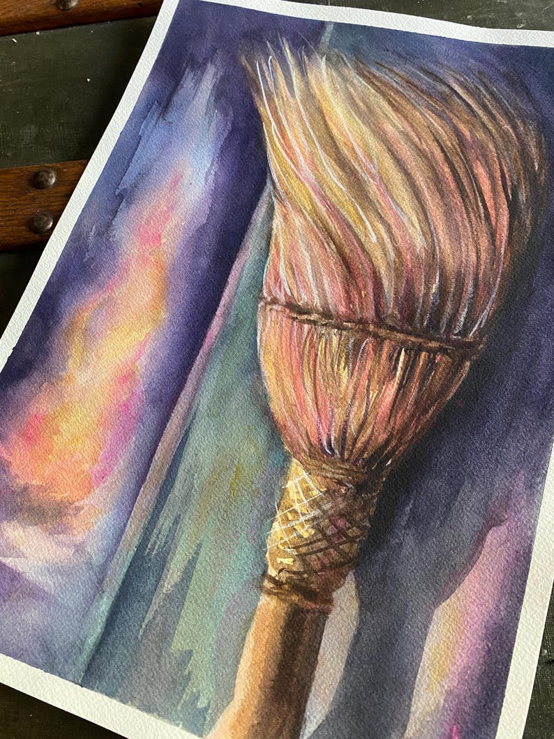 Original Watercolor Painting - Thrill of the Ritual - Etsy