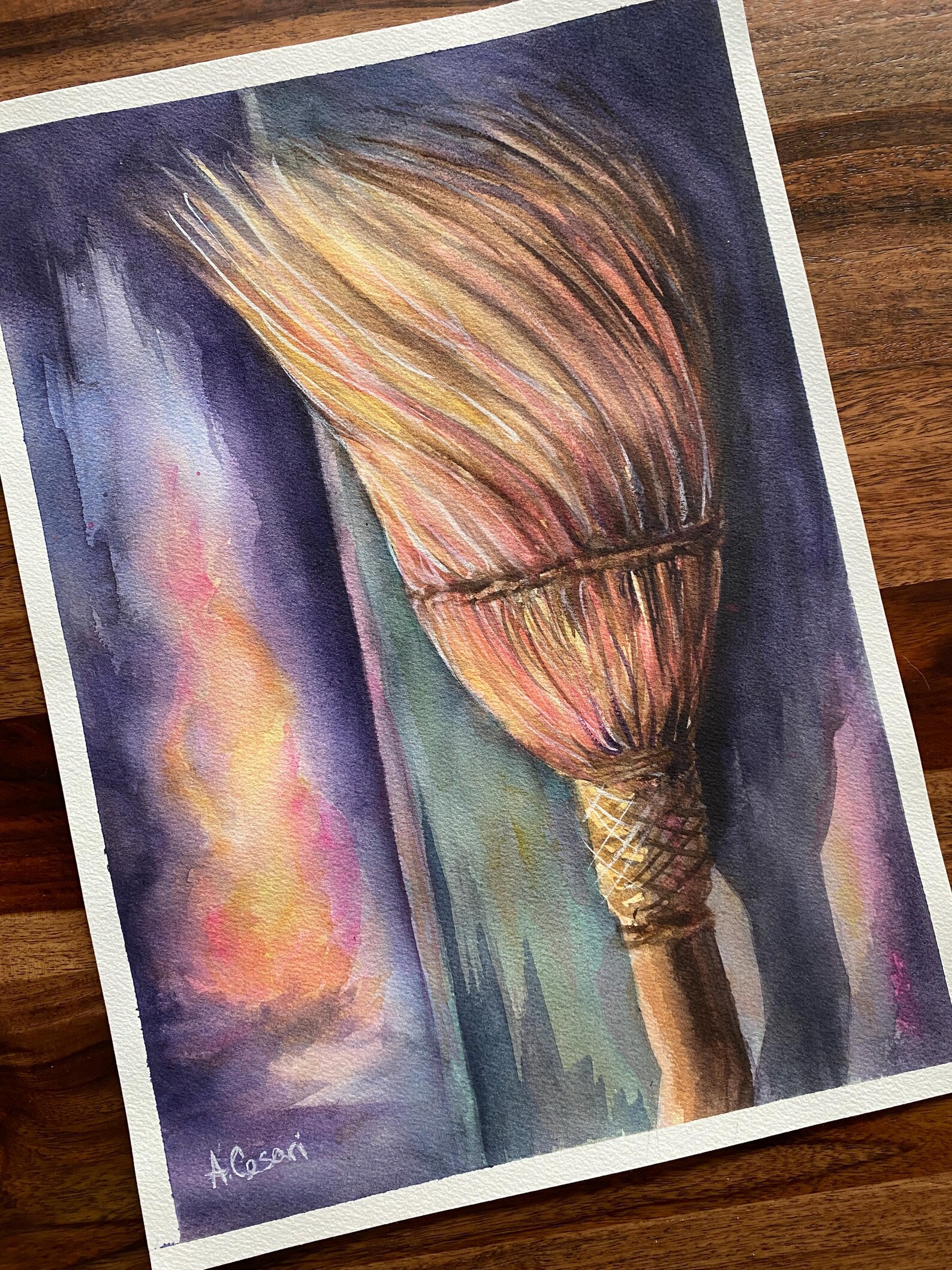 Original Watercolor Painting - Thrill of the Ritual - Etsy