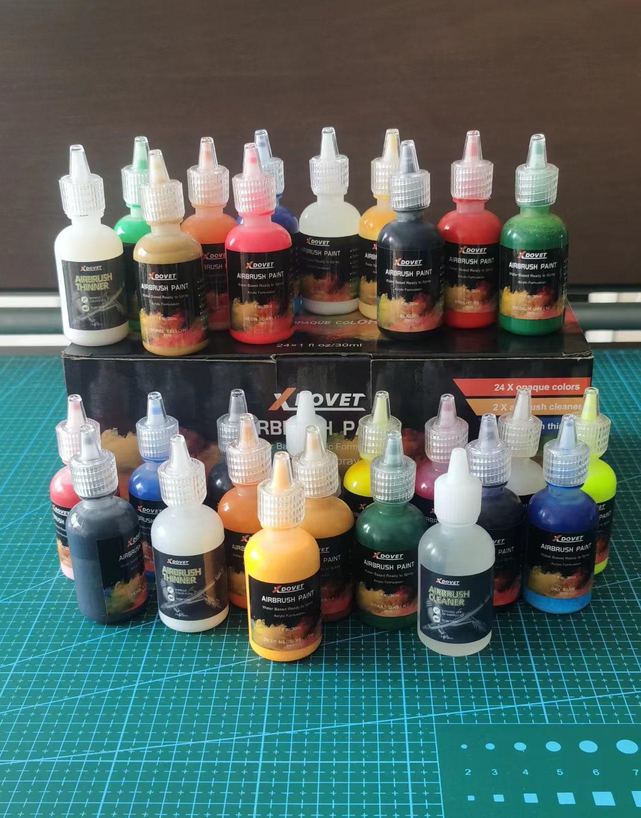Airbrush Paint, 24 Colors Airbrush Paint Set 30 Ml/1 Oz - Etsy