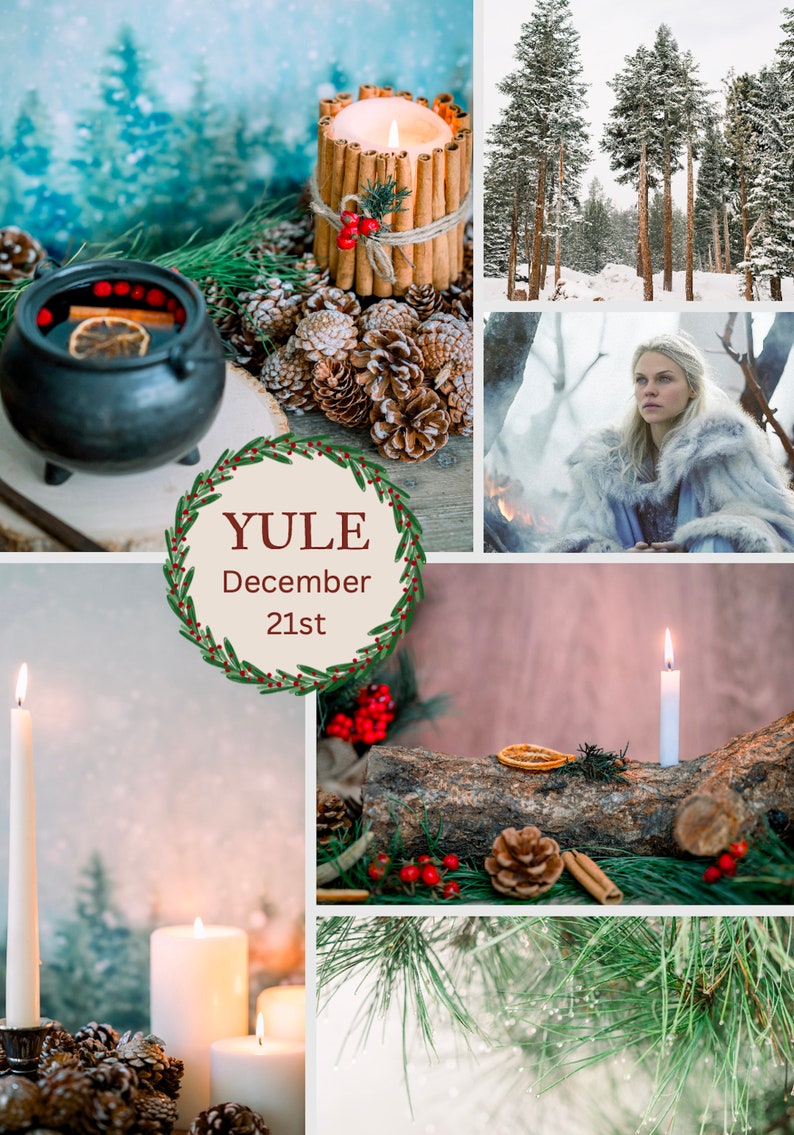 Canva, Workbook, Pagan, Yule, Guidebook, Sabbat, Winter Solstice - Etsy