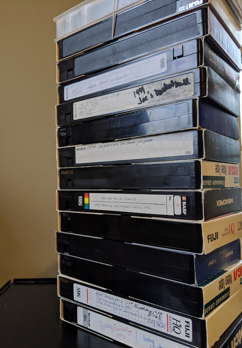 VHS, 8mm, Hi8, SVHS & Minidv Tape Transfer Services Digitized Into ...