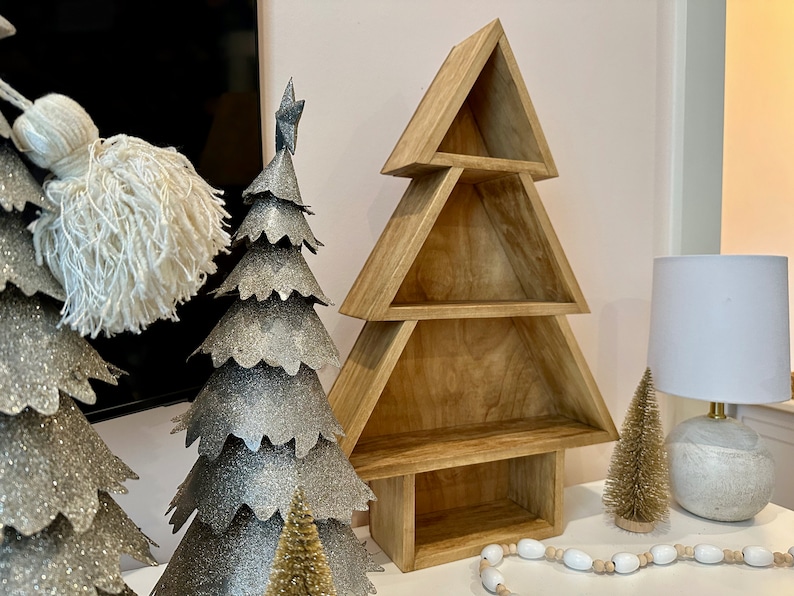 Christmas Tree Shelf Plans - Etsy