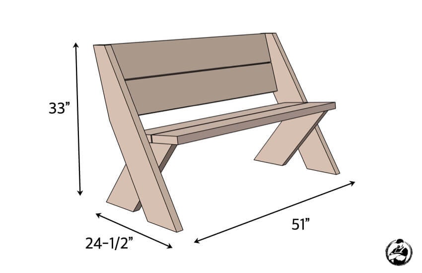 Outdoor Bench Plans - Etsy