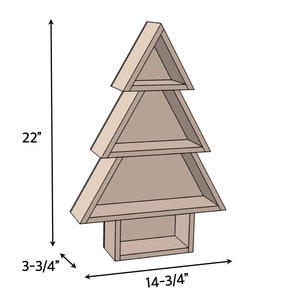 Christmas Tree Shelf Plans - Etsy