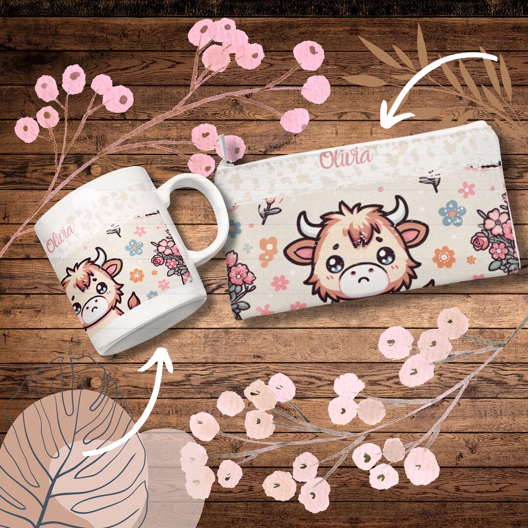 Mini Clutch Bag, Matching Mug/bag Set, Personalized Mom Mug Cowgirl ...