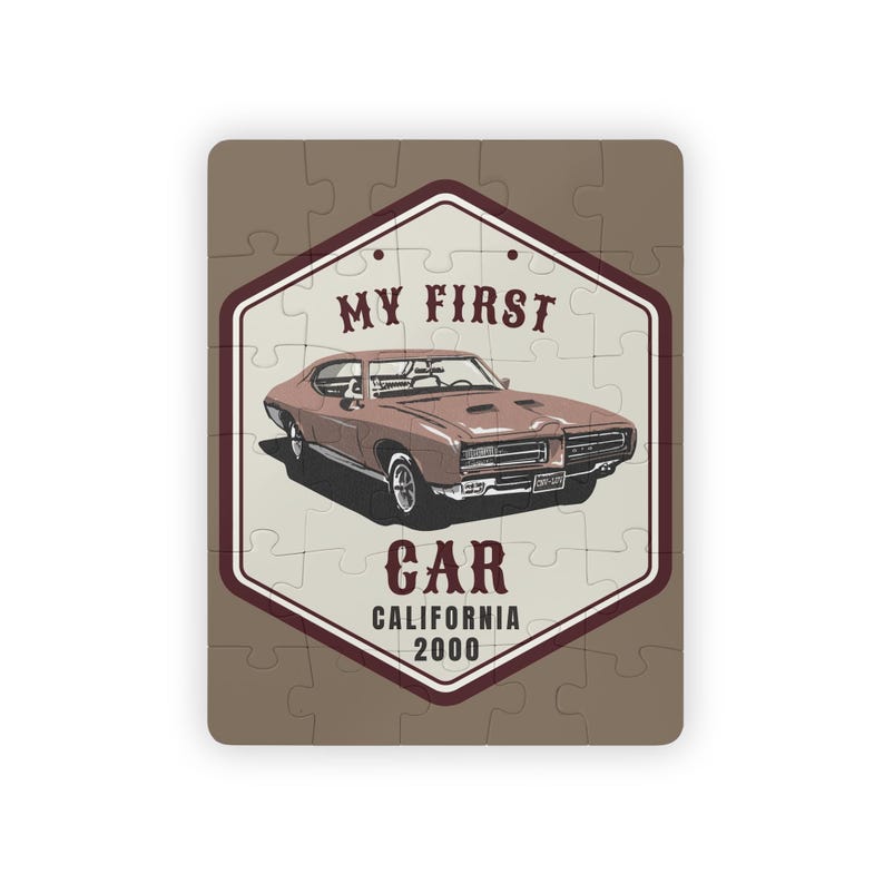 Vintage Car Photo Puzzle: Personalized First Car Gift, 30-piece - Etsy