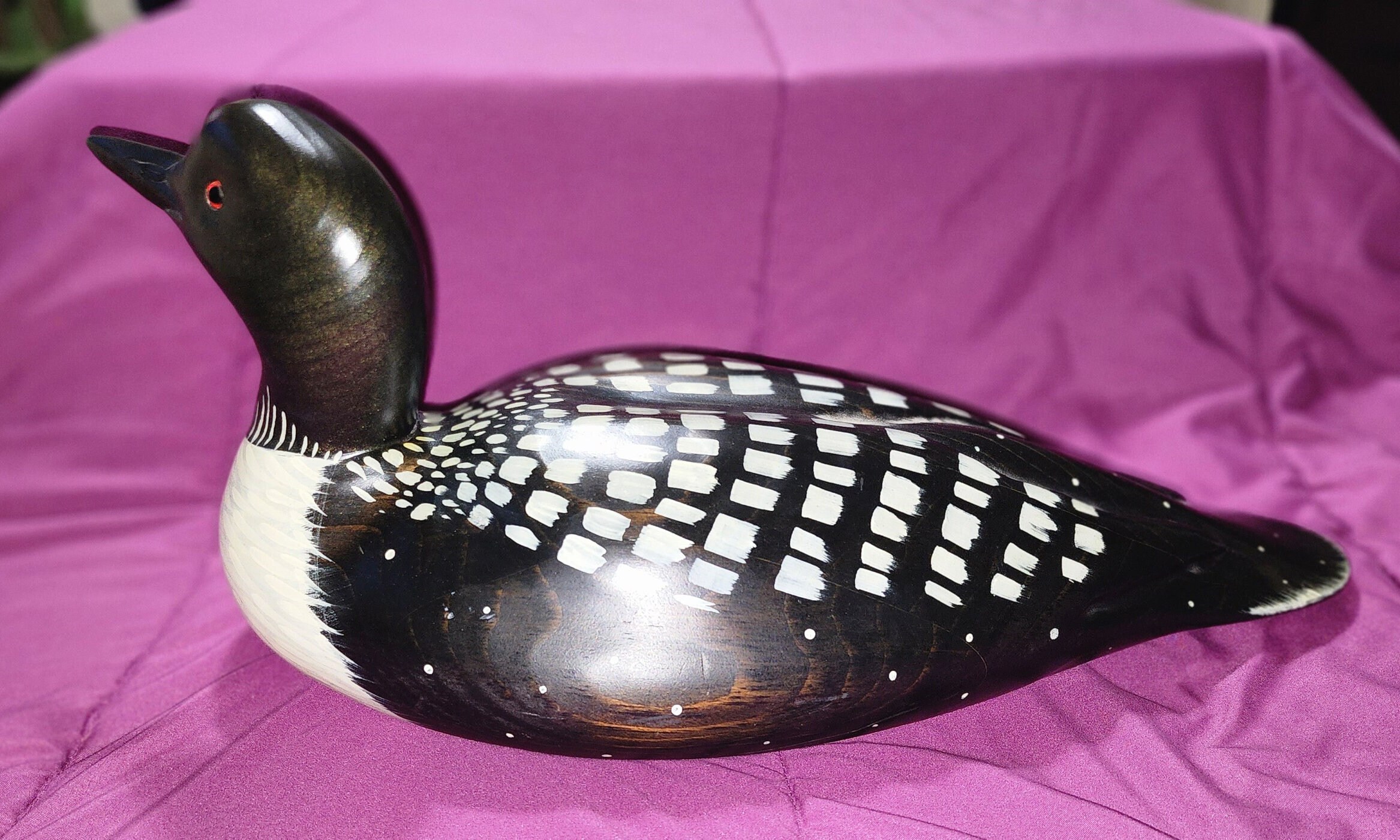Hand Carved Loon Drake - Etsy