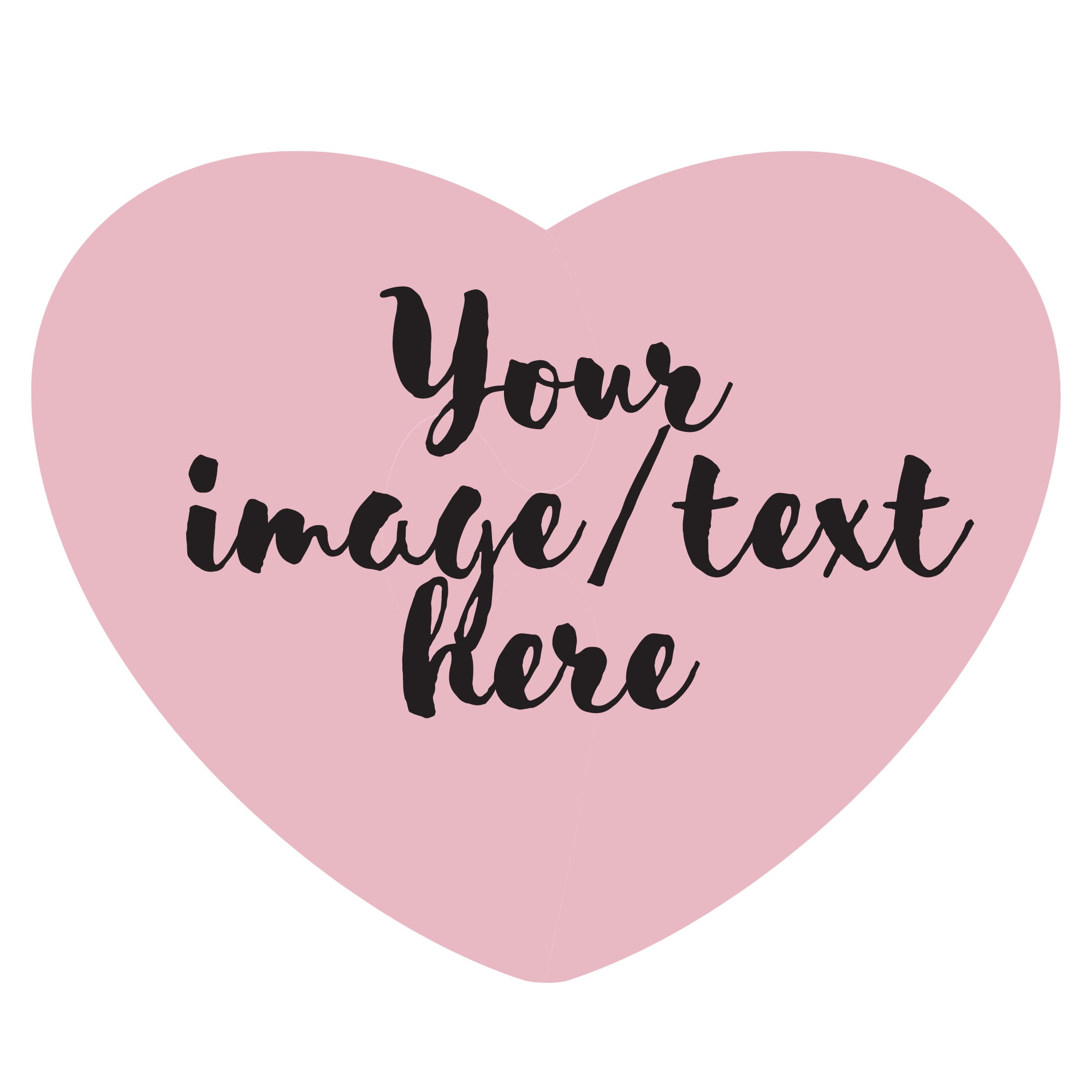 Custom Digital Heart Cake Topper, Edible Cake Topper,digital Image ...