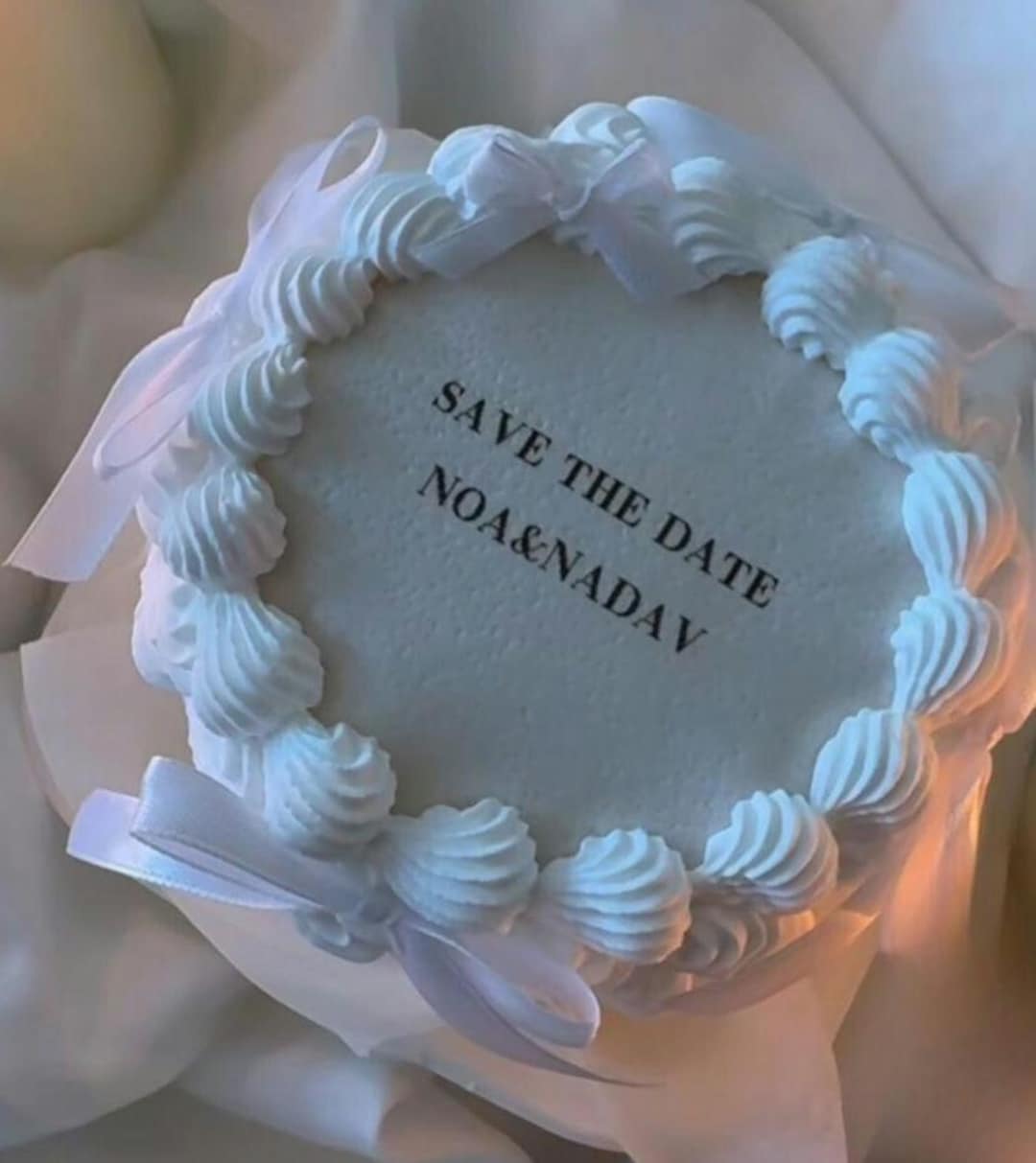 Edible Burnaway Save the Date Cake Topper Set: Custom Icing Sheet - Etsy