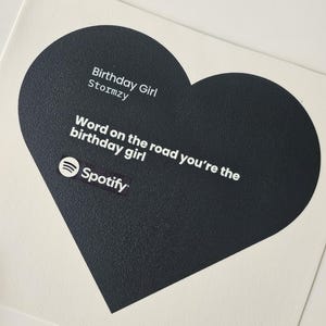 Stormzy Lyrics Cake Topper Heart Cake, Edible Print Personalised ...