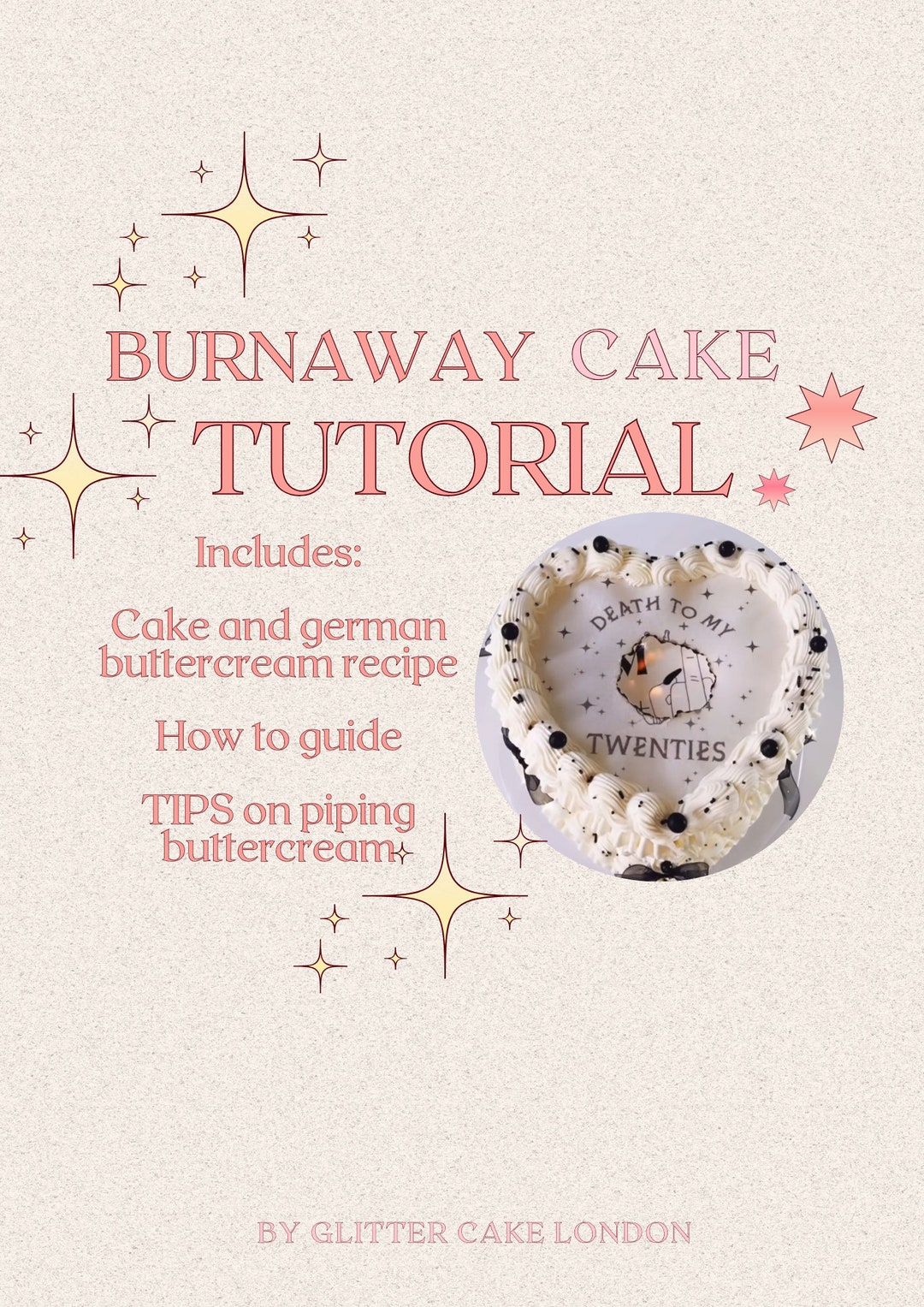 Burnaway Cake Tutorial, How to Guide as Seen on Tik Tok, Viral Burnout ...