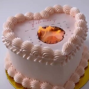 2025 Calendar Cake Toppers – Round & Heart Shape – Printable Digital ...