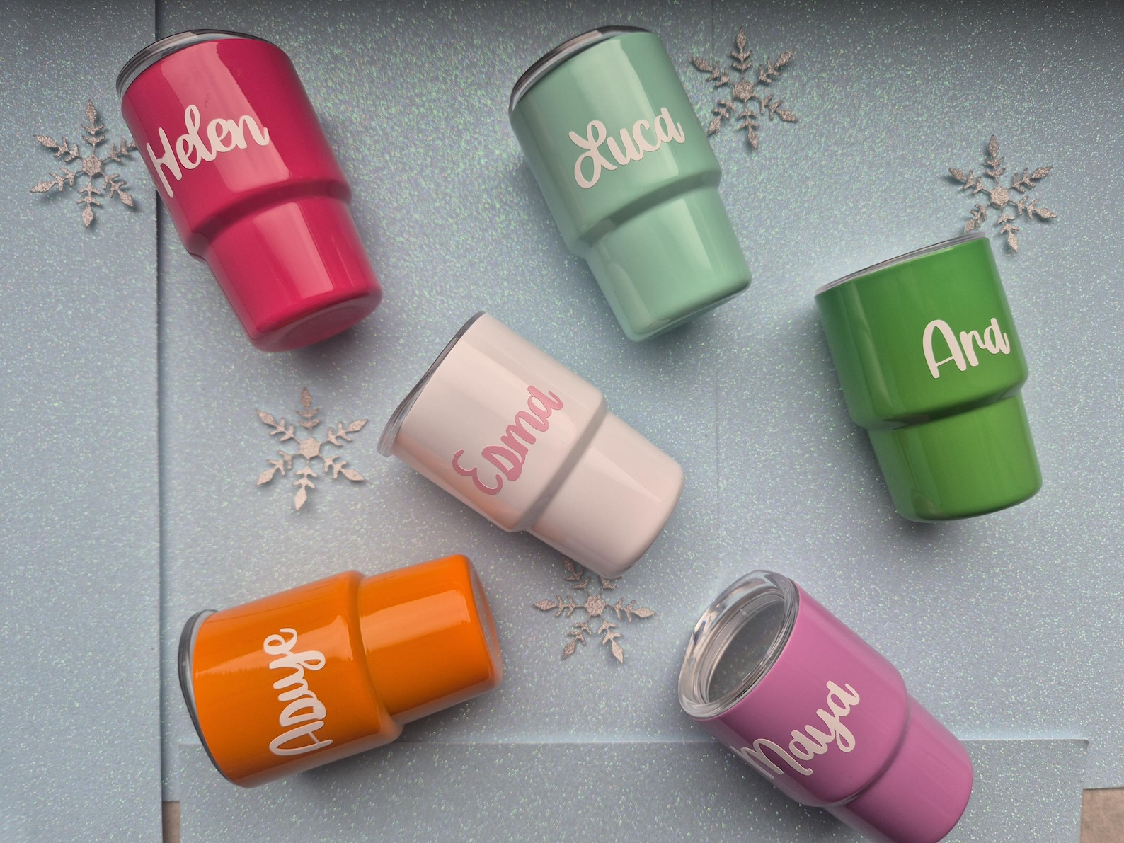 Personalized Mini Tumbler Name Sticker: Waterproof Vinyl Decal for ...