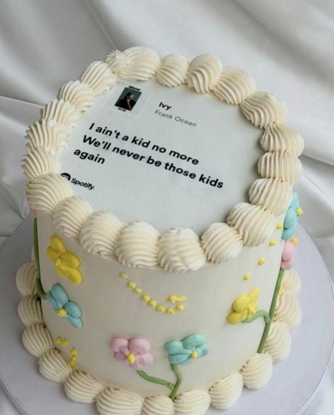 Personalized Lyrics Heart Cake Topper: Edible Icing Print - Etsy