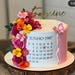 Trending Edible Cake Calendar , Personslised Text, Month, Day in Custom ...