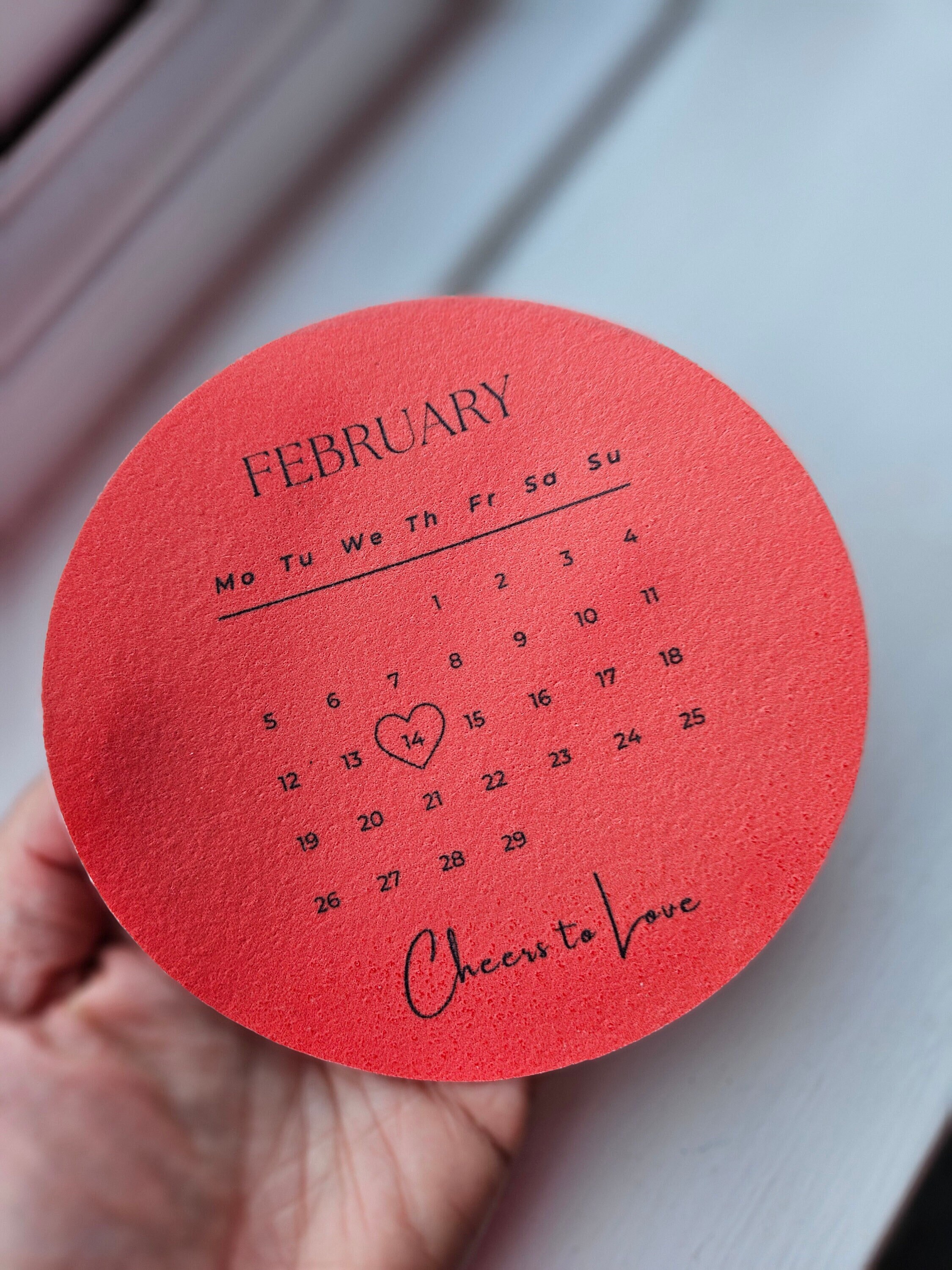 Trending Edible Round Cake Calendar , Personslised Text, Month, Day in ...