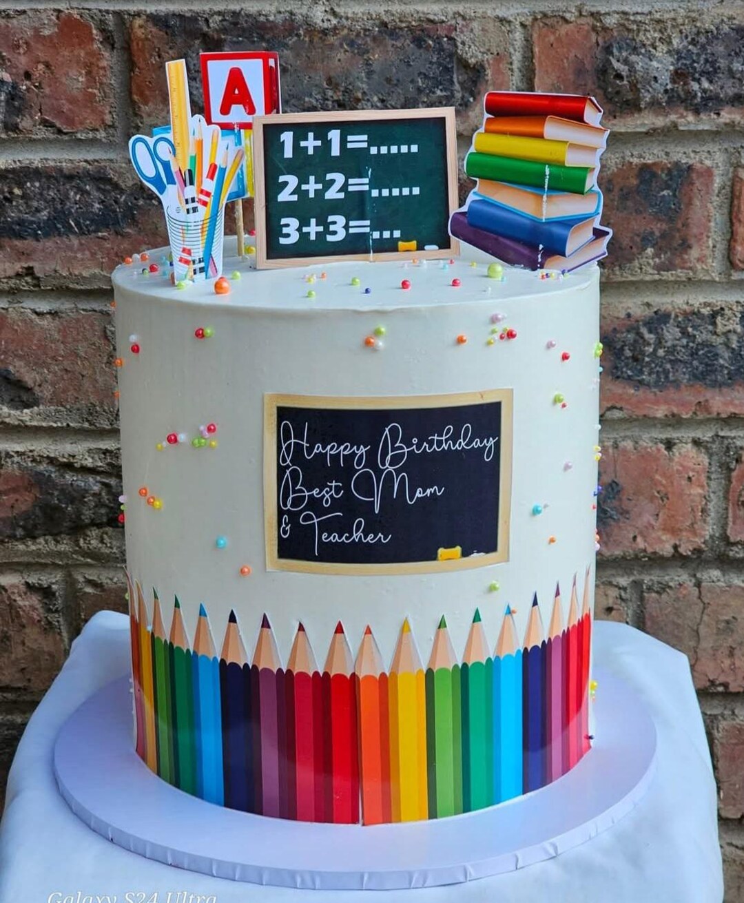 Thank You Teacher Cake Topper Bundle - Personalised Name and Age ...