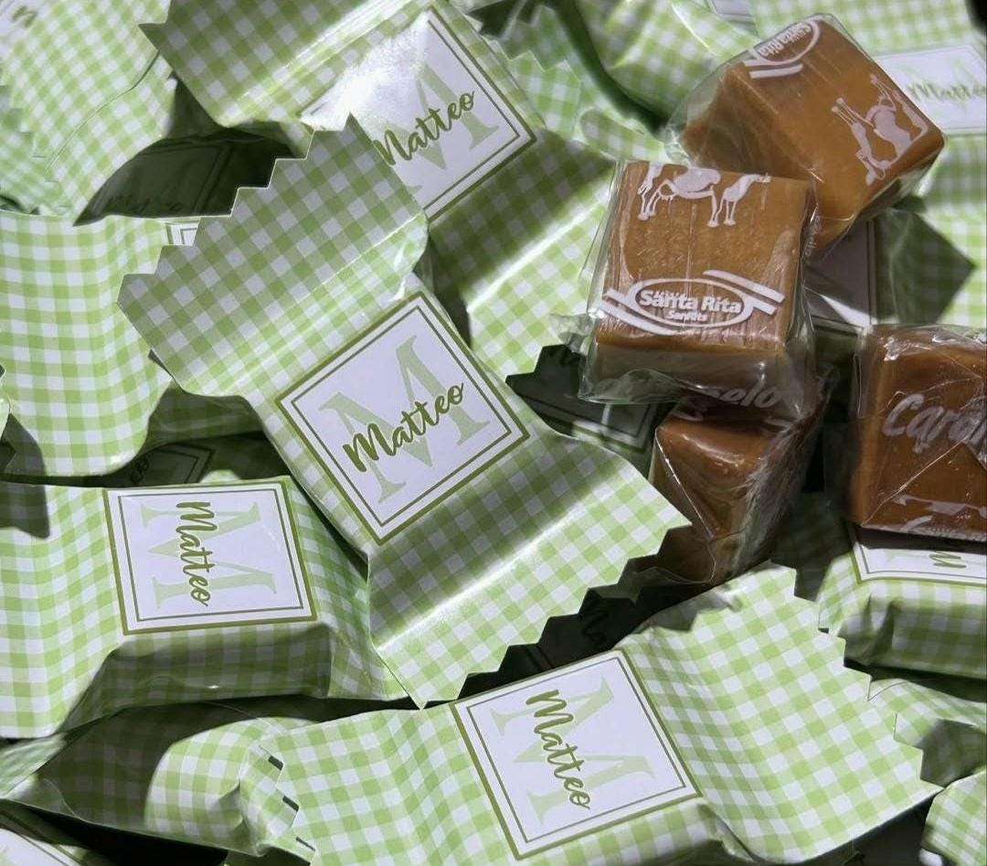 Personalised Candy Wrappers With Sweets Included – Set Ot 12 | Custom ...