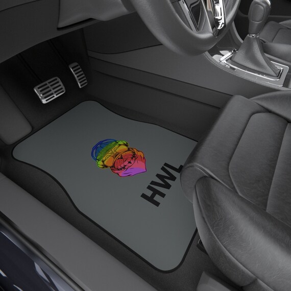 Bulldog Custom Initial Car Mats 2x Front Unique Car Mats Cool Guy Car Mats Car Mats With Style Guy Car Mats Etsy