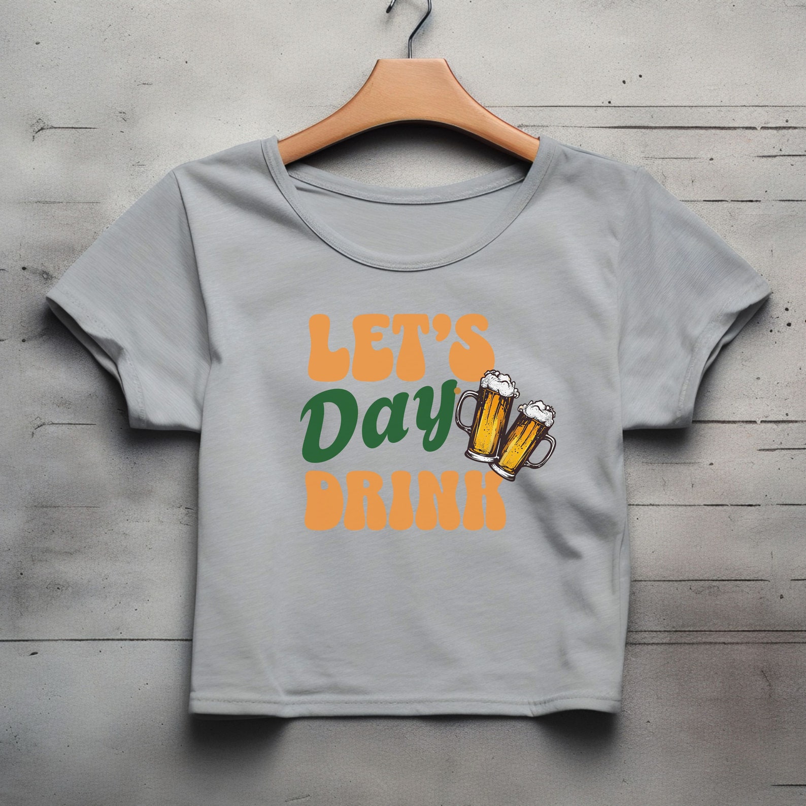 Let's Day Drink, St Patricks Day Crop Top, St Patricks Day Tshirt, Day ...