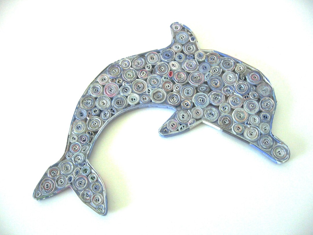 Quilling Dolphin, Quilling, Recycled Paper, Dolphin, Home Decor, Kids ...