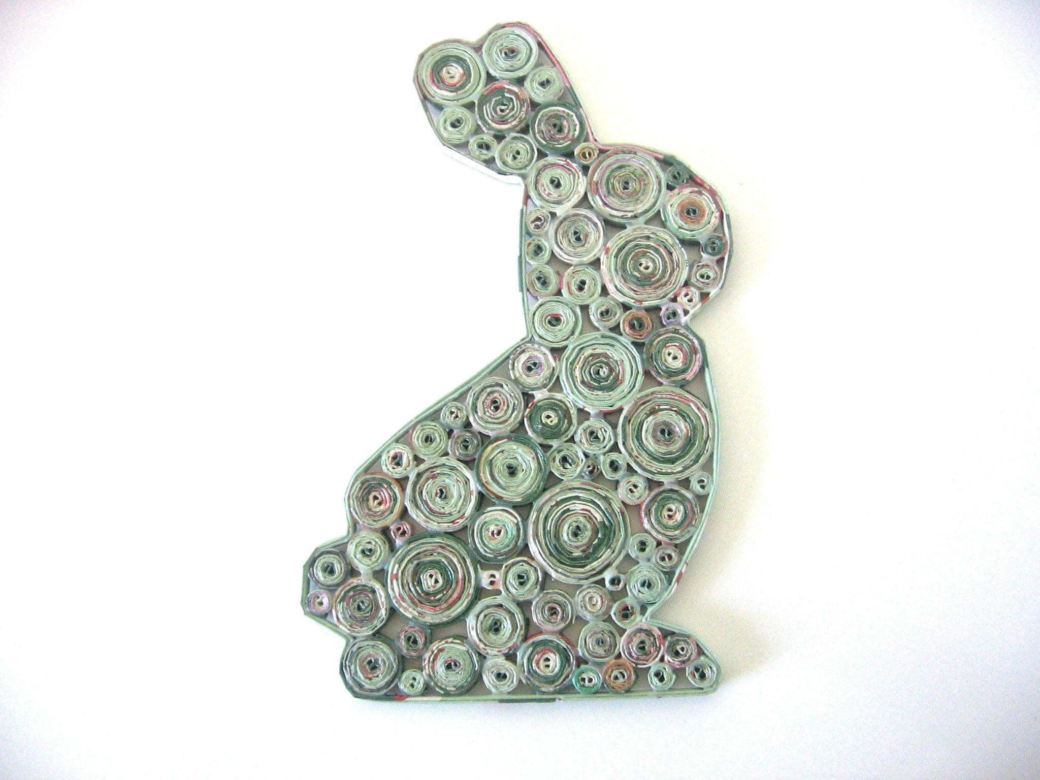 Sitting Rabbit, Quilling Rabbit, Quilling, Recycled Paper, Rabbit, Home ...