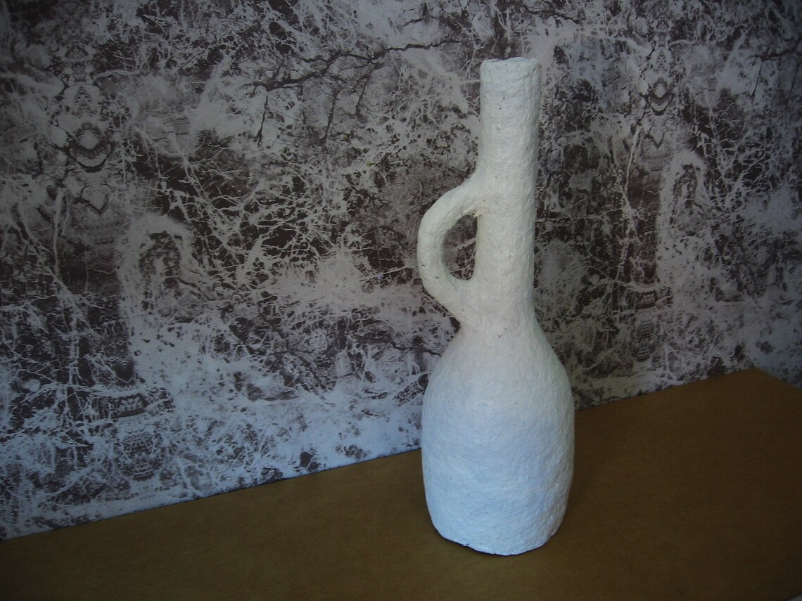 Paper Vase, Paper Mache Vase, Paper Mache, Mache, Paper, Newspaper ...