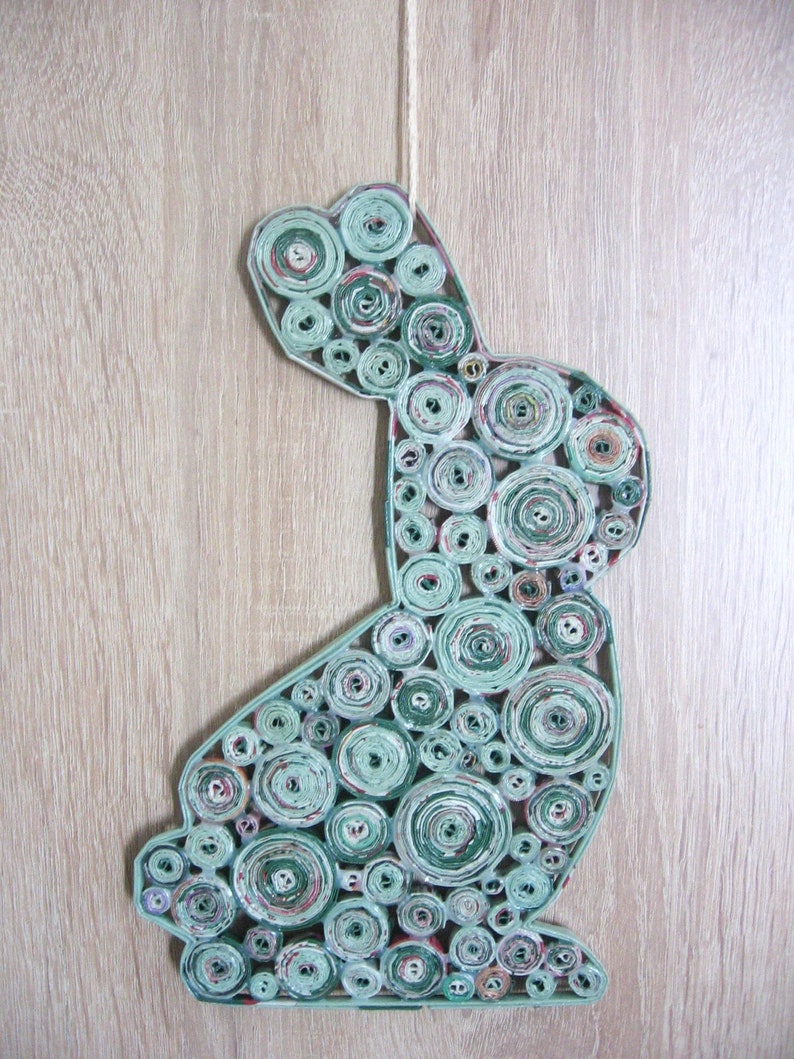 Sitting Rabbit, Quilling Rabbit, Quilling, Recycled Paper, Rabbit, Home ...