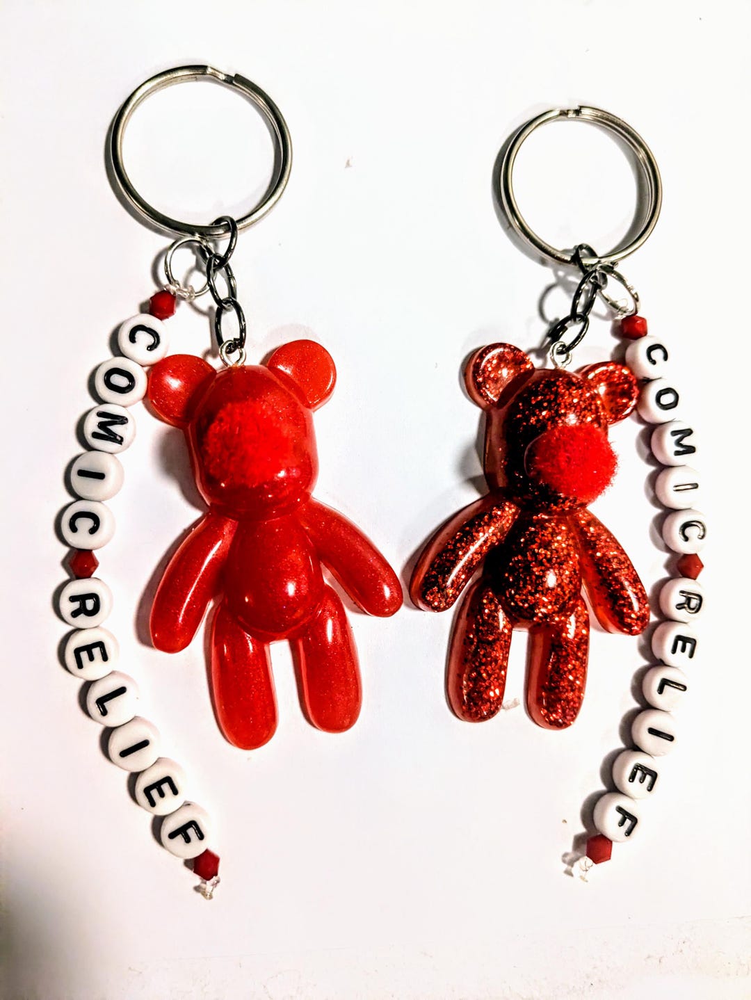 Comic Relief - Red Nose Day Bear Keyrings Raising Money for Charity - Etsy