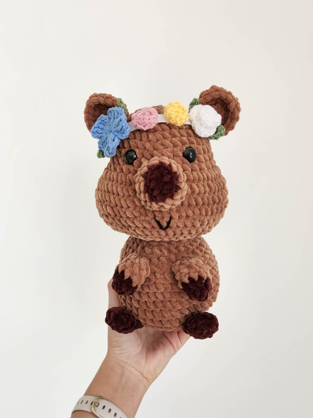 Quincy the Quokka Crochet Plushie Stuffed Animal - Etsy