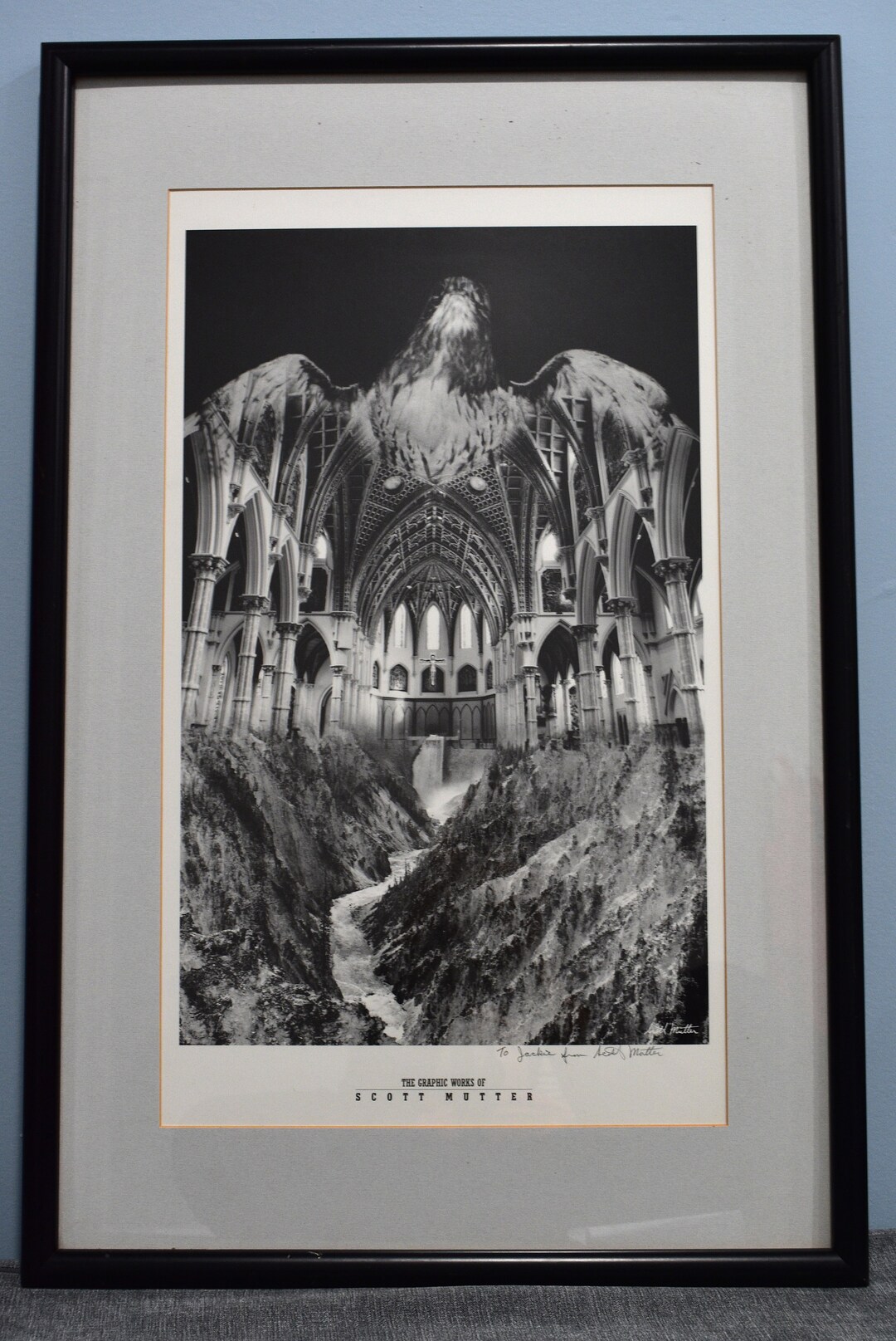 The Graphic Works of Scott Mutter Matted, Framed and Signed Black and ...