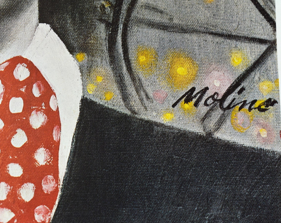 Two Prints From Artist Moline of a Happy Clown and a Sad Clown - Etsy