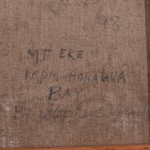 Oil Painting on Canvas "mt. Eke From Honolua Bay" by Artist Stephen ...