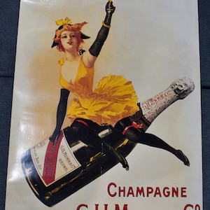 Vintage "champagne G.H. Mumm & Co." Art Print Poster - Etsy